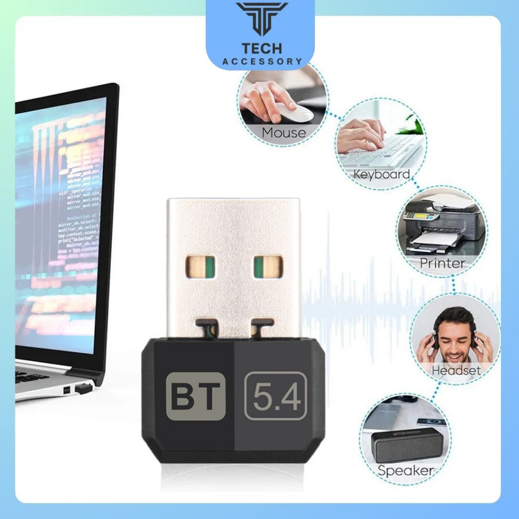 Bộ thu sóng Bluetooth, USB Bluetooth 5.4 dùng cho các loại PC Laptop dễ dàng kết nối | Shopee ...