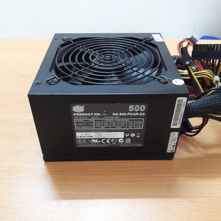 Nguồn Cooler Master 500W 550W 600W 650W công suất thực cũ đủ 6pin, 8pin cho card vga | Shopee ...