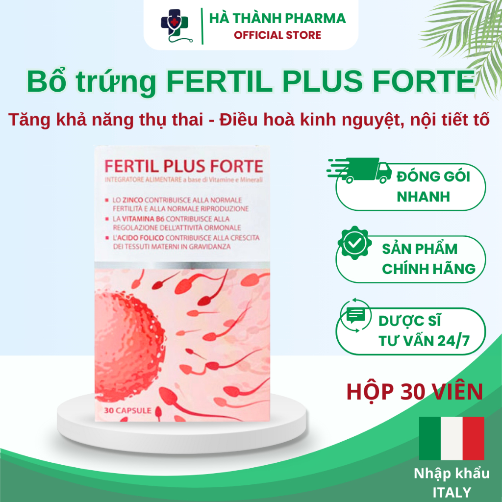 Viên uống bổ trứng FERTIL PLUS FORTE - Bổ trứng, Tăng khả năng thụ thai ...