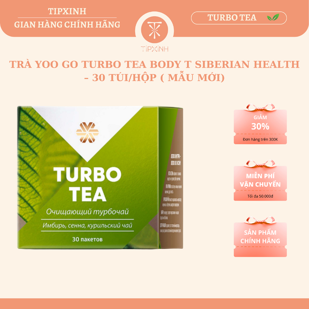 Trà Thảo Mộc Yoo Go Turbo Tea Body T Siberian Health - 30 túi/hộp ( mẫu ...