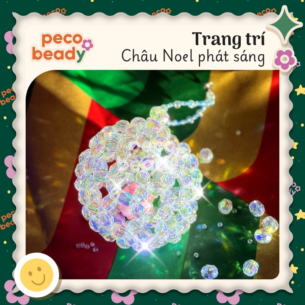 Peco Beady Châu treo trang trí Noel phát sáng | Shopee Việt Nam