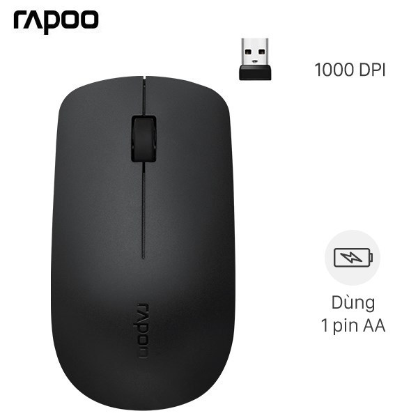 Chuột không dây Rapoo M20/M1 | Shopee Việt Nam