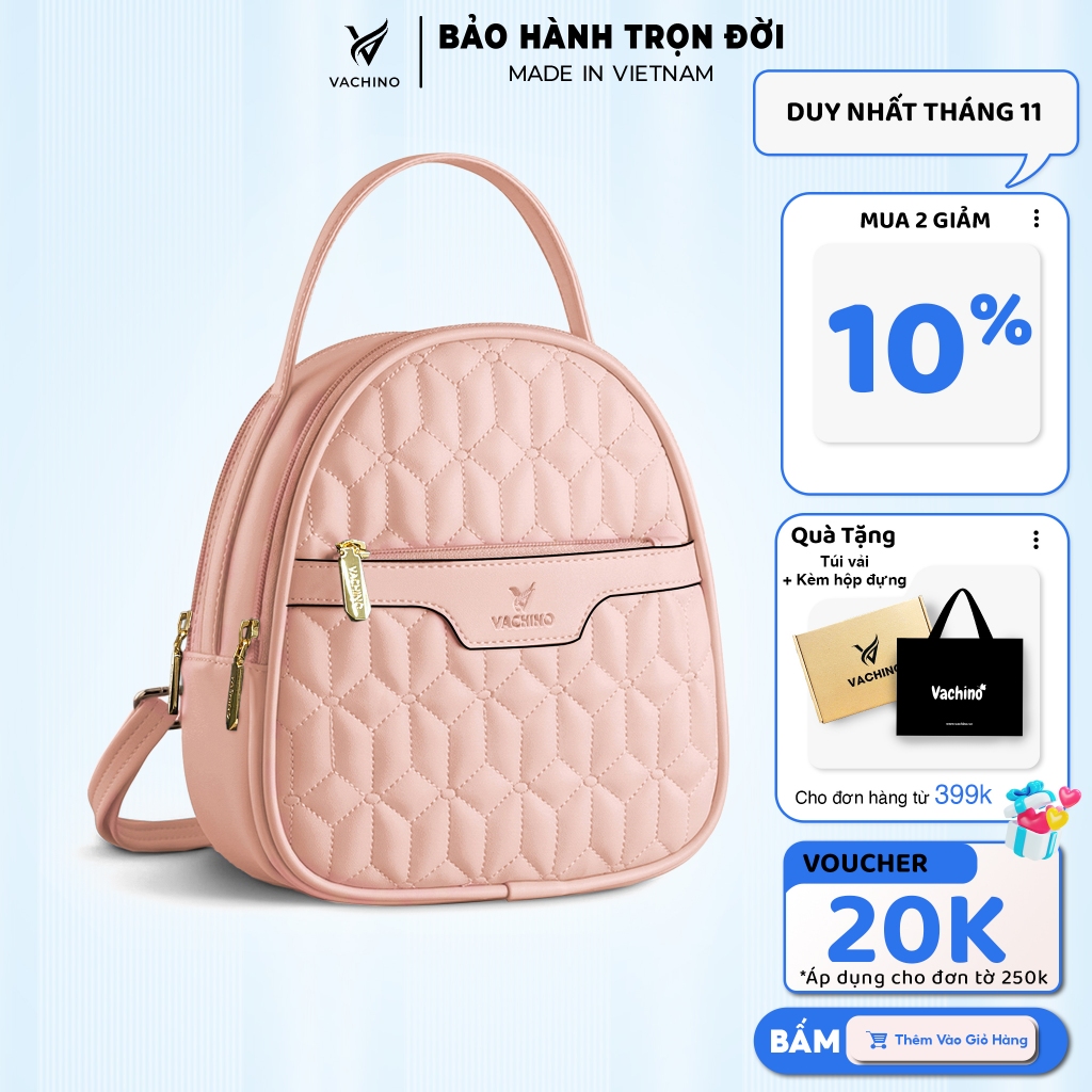 Balo nữ thời trang Joria cao cấp VACHINO-BG011 | Shopee Việt Nam