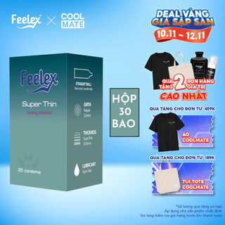 Bao cao su Feelex superthin hộp 30 bcs | Shopee Việt Nam