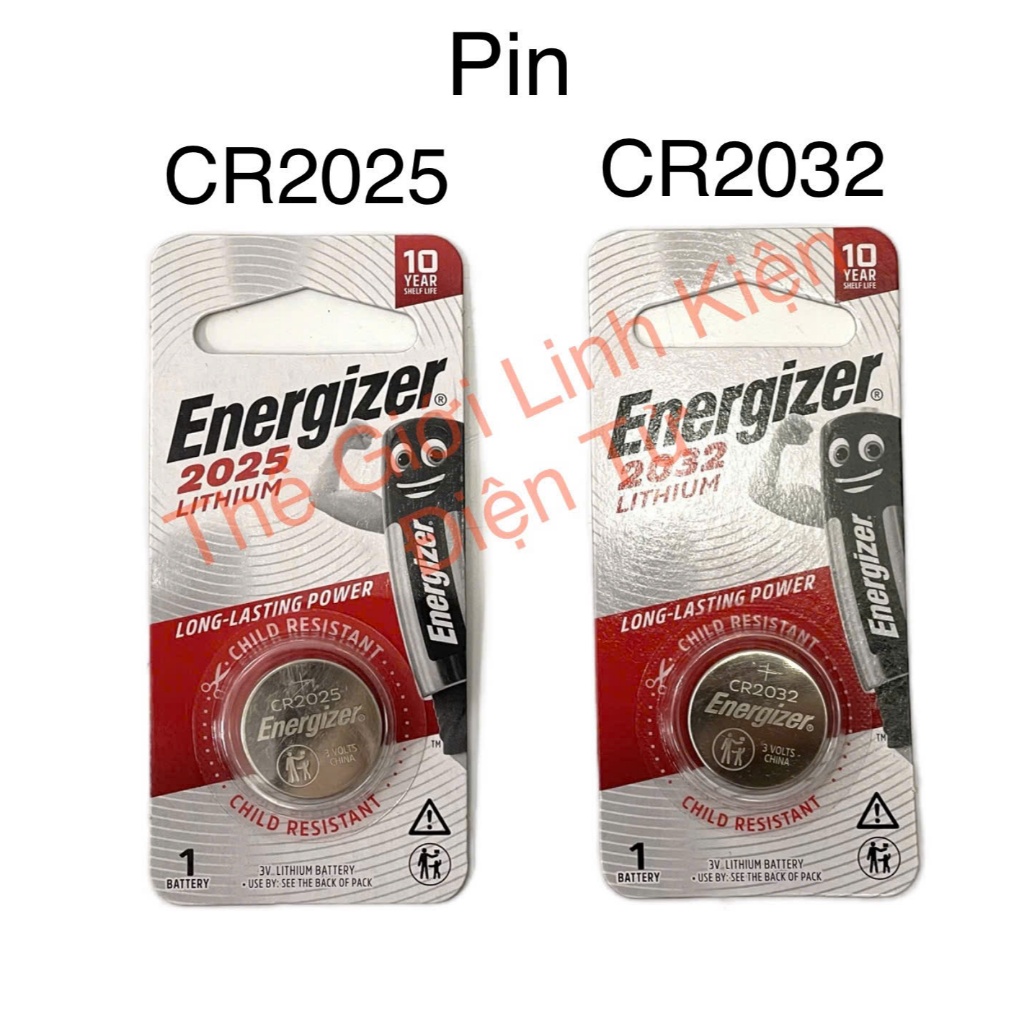 Pin Energizer ( CR2032 - CR2025 ) Lithium 3V Chính Hãng | Shopee Việt Nam