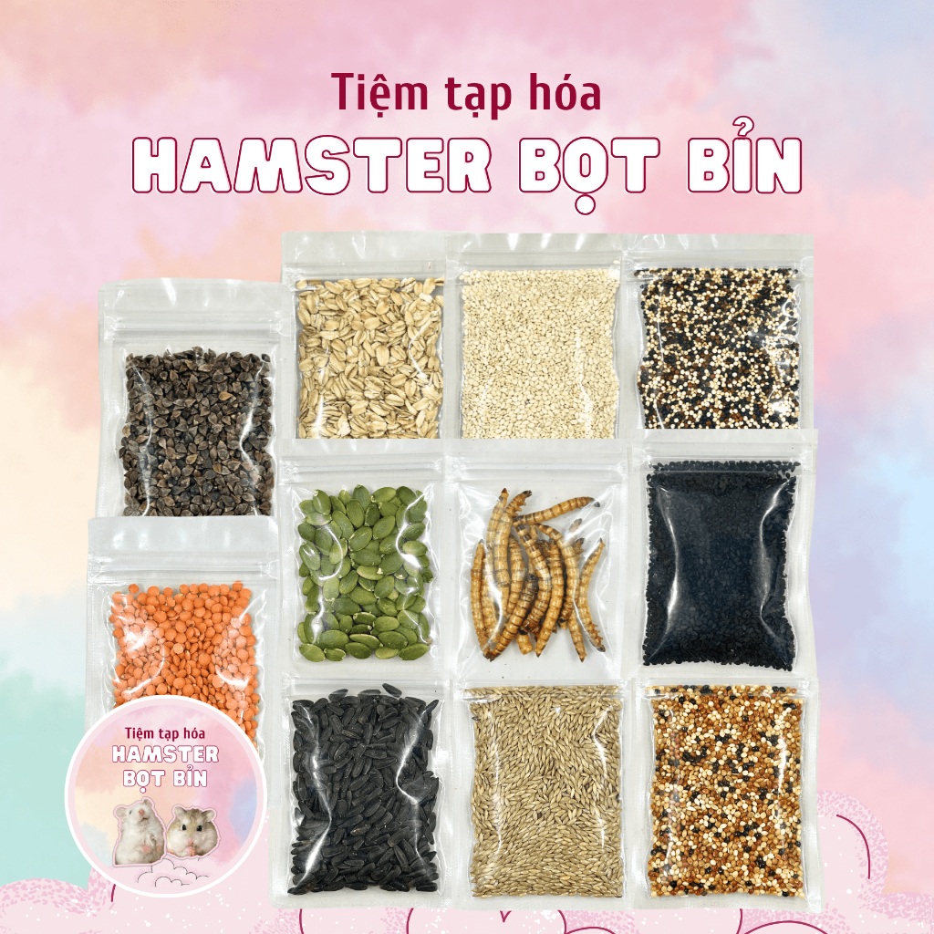 Thức ăn cho hamster, sâu sấy khô, hạt bổ sung, hạt ăn dặm cho hamster ...
