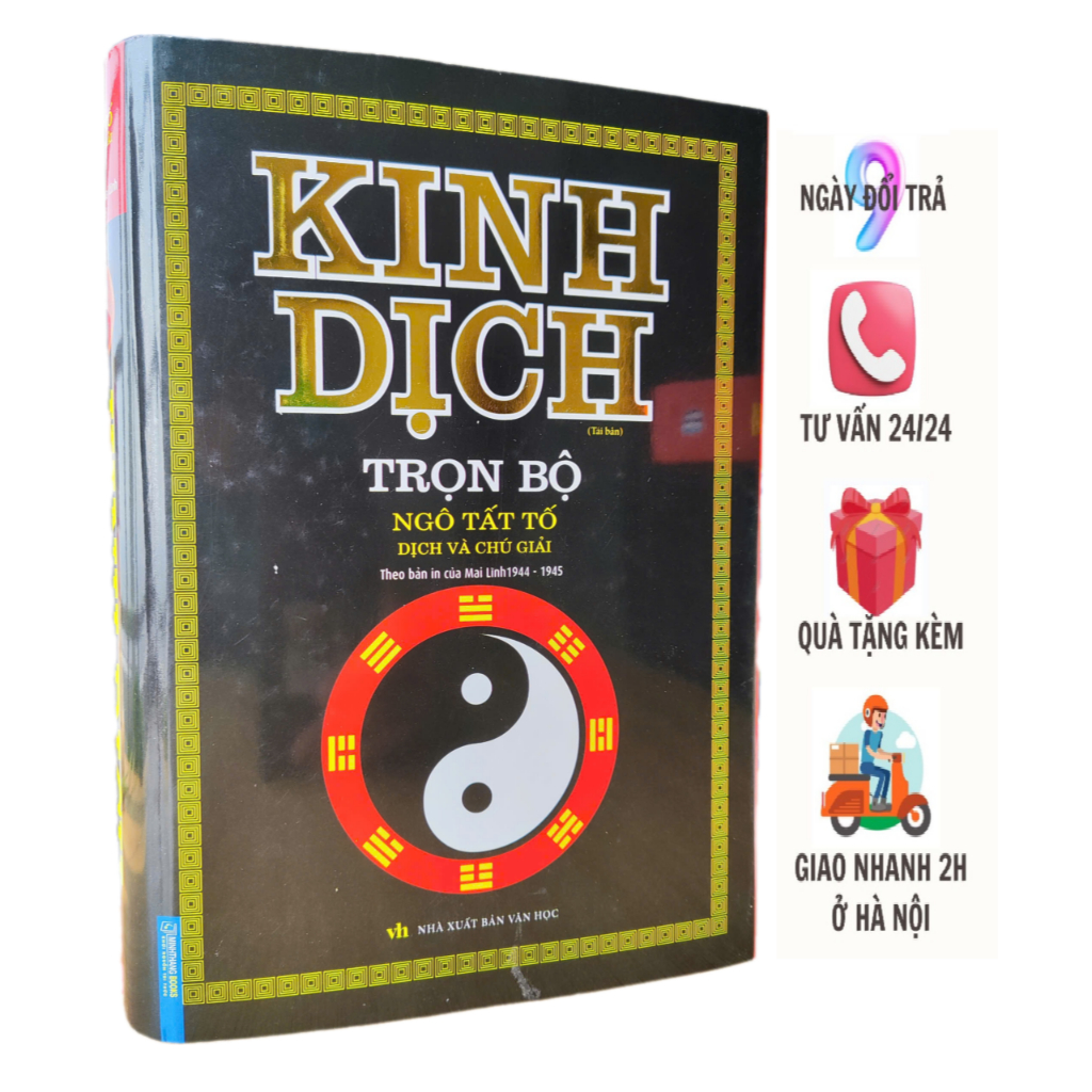 Sách Kinh Dịch Trọn Bộ (Bìa đen, Cứng) - Tác Giả Ngô Tất Tố.tái bản ...