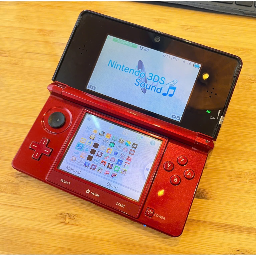 Máy game Nintendo 3DS metallic red 64gb có game | Shopee Việt Nam
