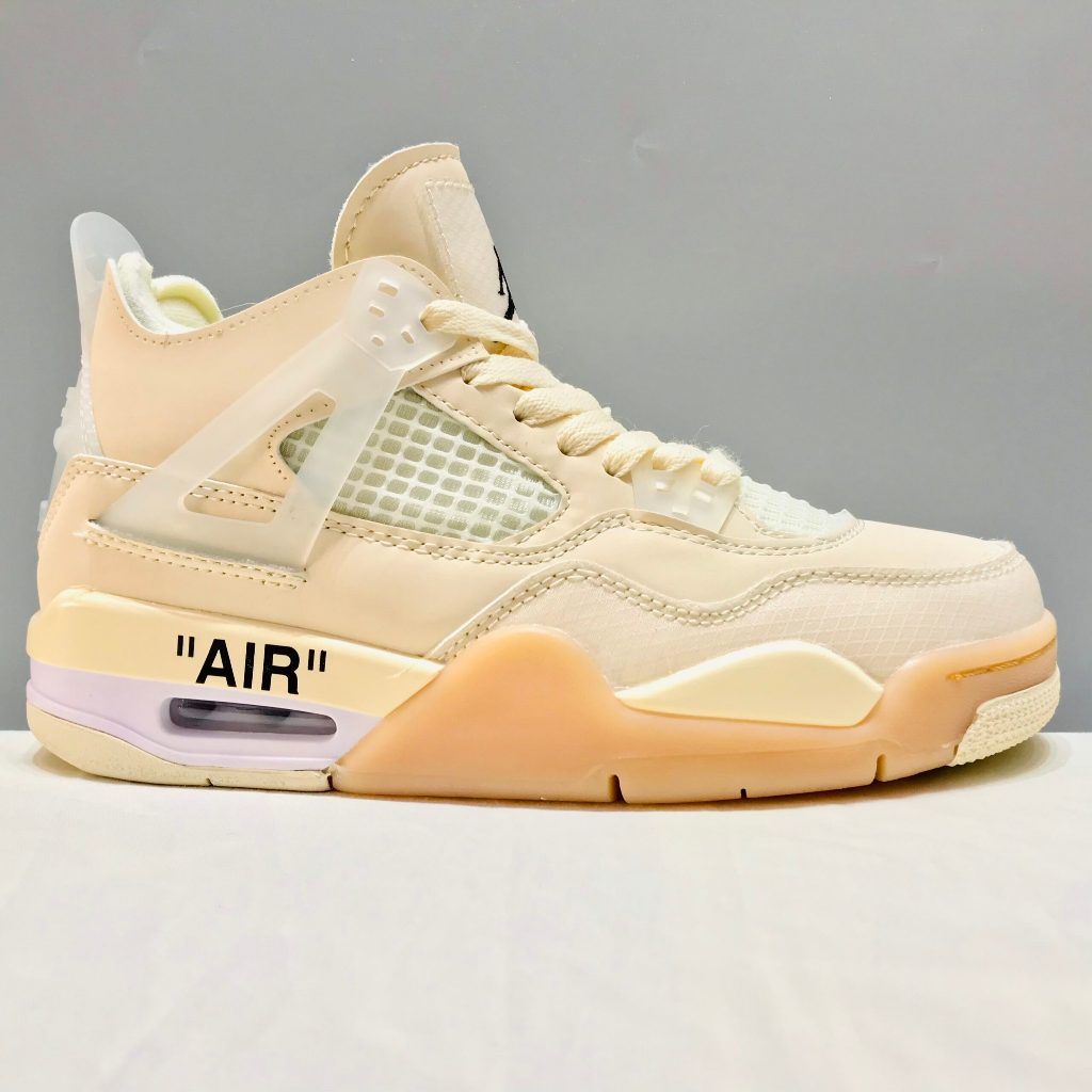 Giày thể thao JD4 Off White thời trang, Giày sneaker JD4 vàng kem hàng ...