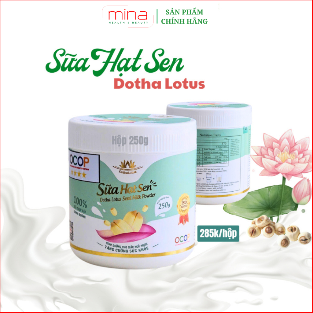 Sữa Hạt Sen Thuần Chay Dotha Lotus 250g - Sữa Thực Vật Bổ sung Dinh ...