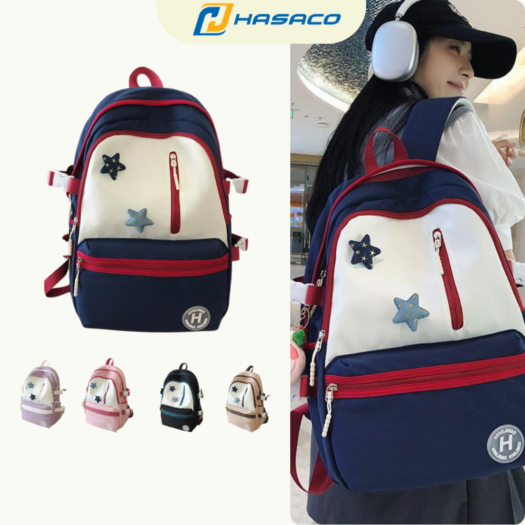 Balo nam nữ [NGÔI SAO] đi học nhiều ngăn balo thời trang chống nước ...