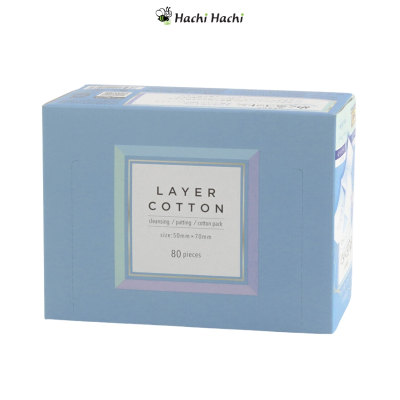 Bông cotton 5 lớp Cotton Labo 80 miếng (Miếng nhỏ) - Hachi Hachi Japan ...