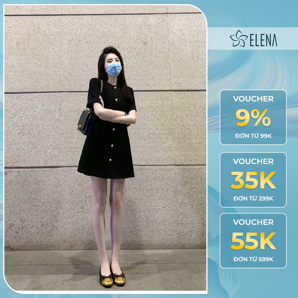 Váy Nữ Dáng Suông ELENA Thiết Kế Hàng Cúc Điểm Nhấn Dễ Mặc Phù Hợp Đi ...