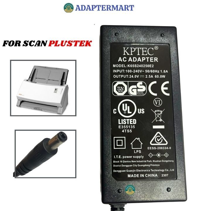 Bộ nguồn cho máy scan plustek SmartOffice PS406U 24v PS3140U PS3180U ...