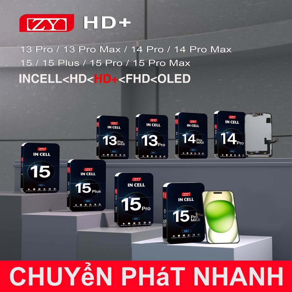 Màn hình INCELL ZY HD+ chính hãng tương thích cho X/XR/XS/XSM/11/11PRO ...