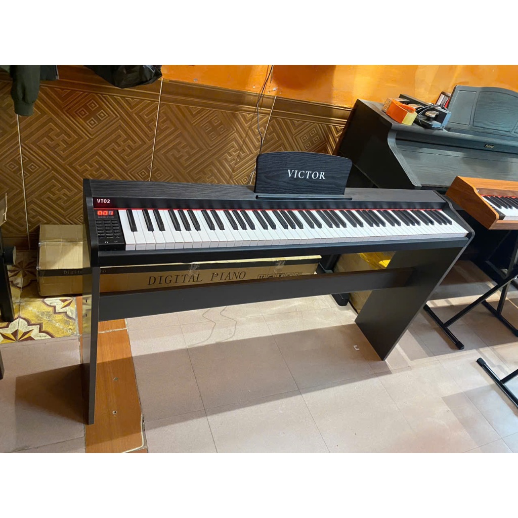 [Âm Thanh] Đàn Piano Điện VicTor VT02 Đủ 88 Phím Đàn Gỗ cao cấp, có ...