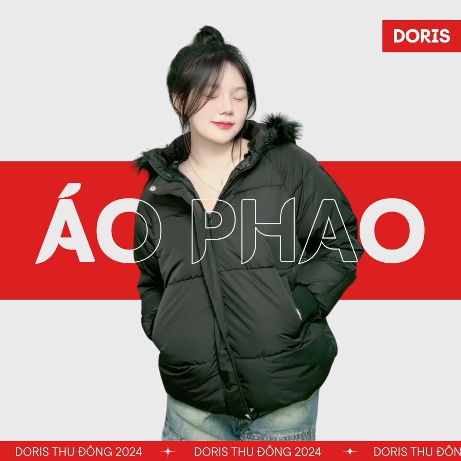 Áo phao béo nữ 𝐃𝐎𝐑𝐈𝐒 phối cổ lông cực đẹp Phong Cách Hàn Quốc Cao Cấp 3 ...