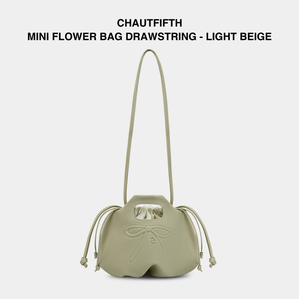 Túi MINI FLOWER dây rút nơ ép Drawstring - CHAUTFIFTH | Shopee Việt Nam