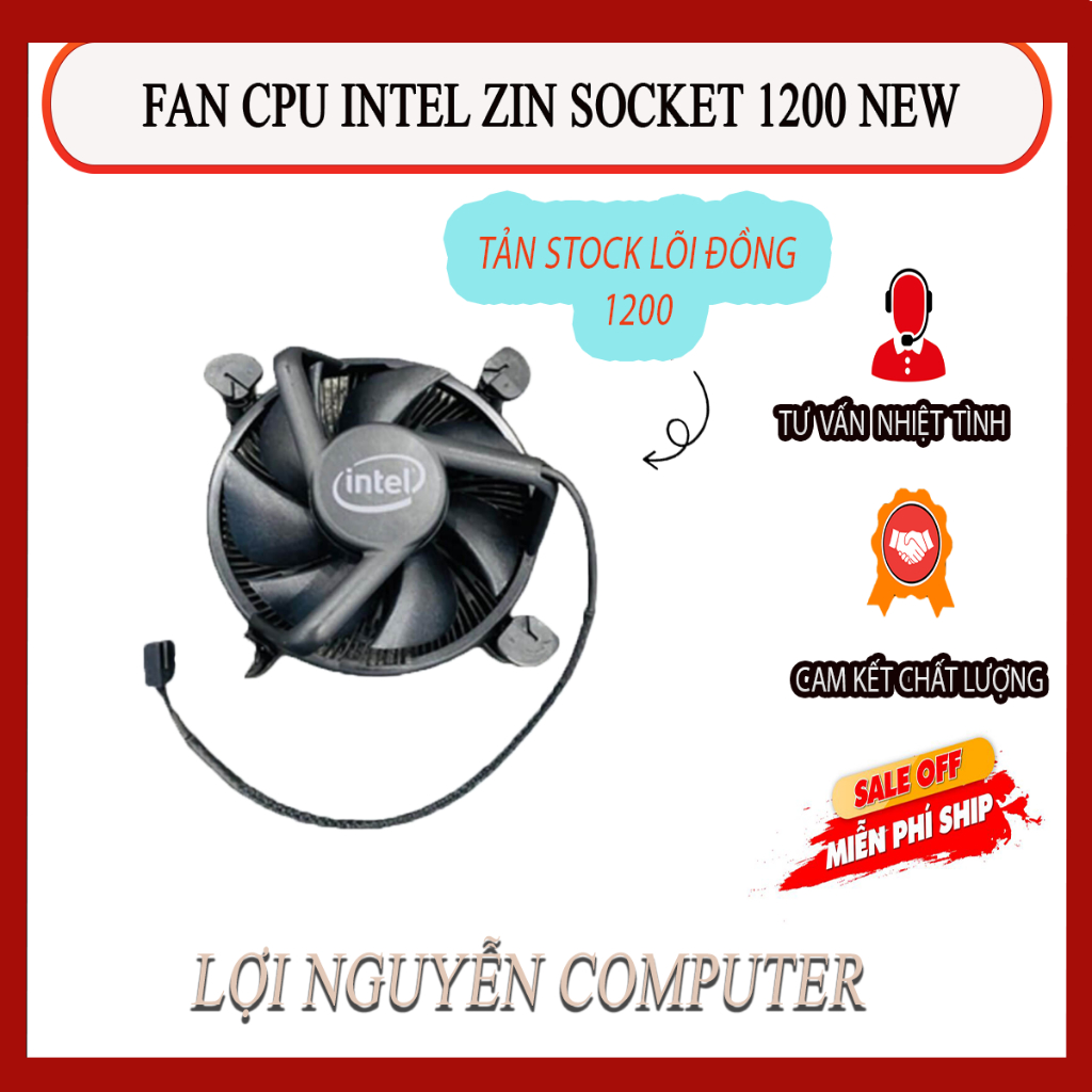 FAN INTEL SOCKET 1200 TẢN NHIỆT CPU LÕI ĐỒNG ZIN NEW / CŨ | Shopee Việt Nam