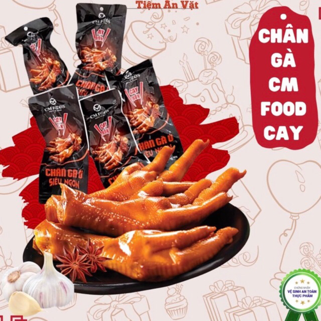 Chân Gà CM food,Combo 10 gói chân gà ủ vị Việt Nam CM FOODS siêu to ...