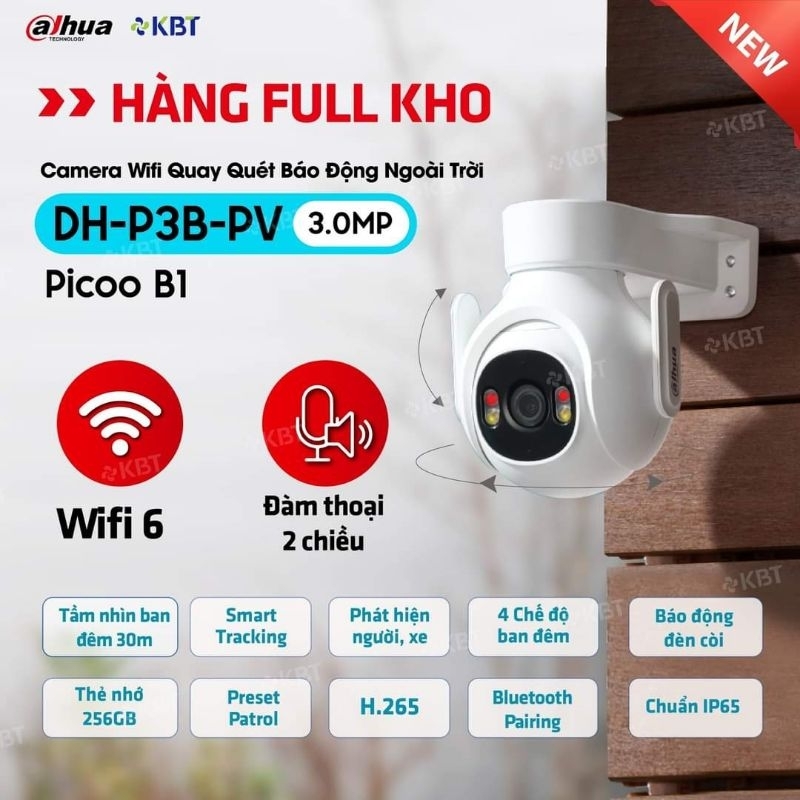Camera wifi Dahua DH-P3B-PV 3MP | DH-P5B-PV 5MP Smart Checking Xoay 360 ...