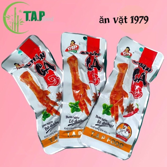 COMBO 10 Chân Gà Cay T.A.P Loại To 40gr bao bì vàng, Chân Gà Cay Tứ Xuyên em em | Shopee Việt Nam