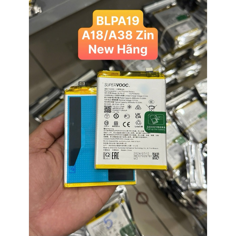 Pin OPPO A18/A38/A79 5G 2023 Zin New Hãng Mã Pin BLPA19 Xài Chung A58 ...