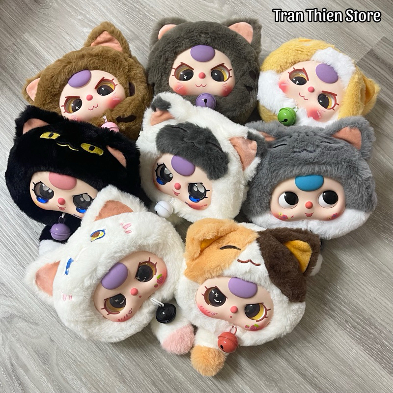 [ Chính hãng Pop Mart ] Blindbox Baby Three Lucky Cat Zipper Bag ( tặng ...