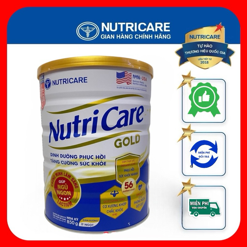 Sữa NutriCare Gold ( Mẫu mới ) lon 850g - date: 08/2026 | Shopee Việt Nam