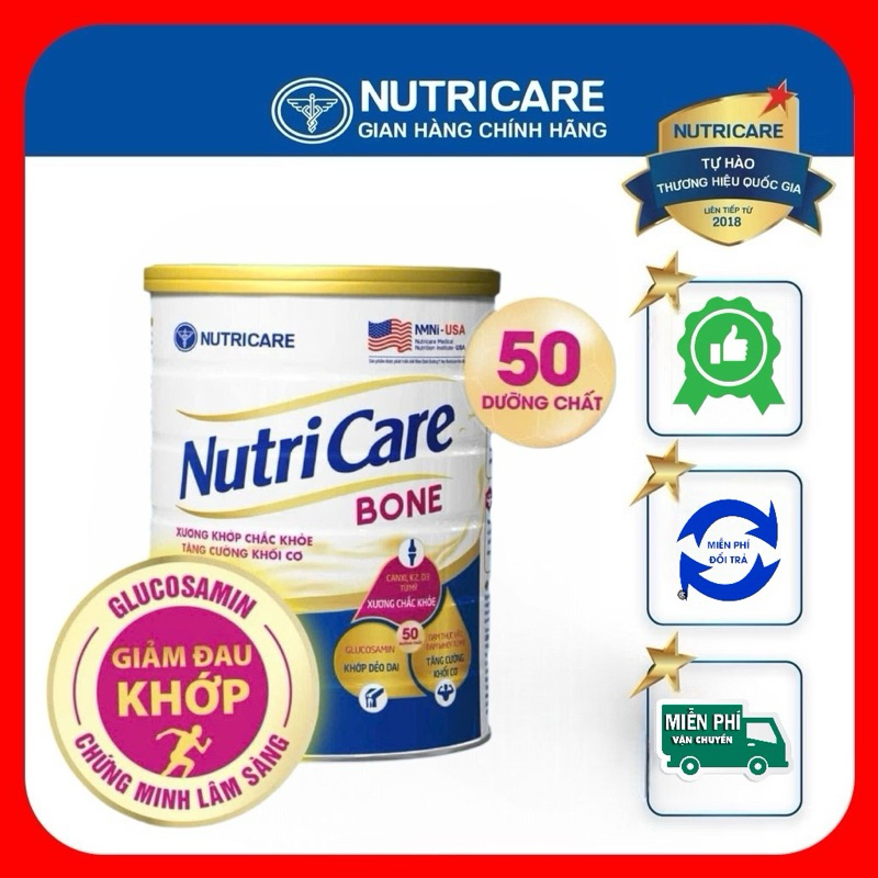 Sữa NutriCare Bone ( mẫu mới ) lon 850g date:8/2026 | Shopee Việt Nam