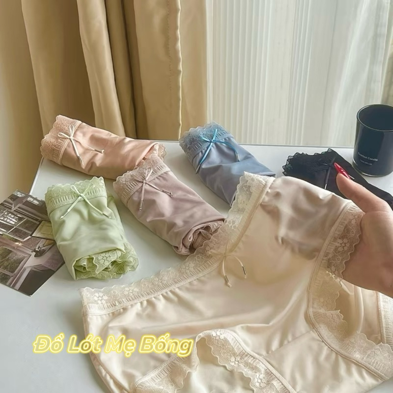 Quần Lót Nữ Su Lụa Băng Tàng Hình Viền Ren Hoa Nhí Siêu Mát ms 2219 | Shopee Việt Nam