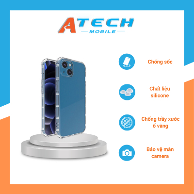 [ATech Mobile] Ốp lưng IP silicon dẻo trong suốt chống sốc bảo vệ màn ...