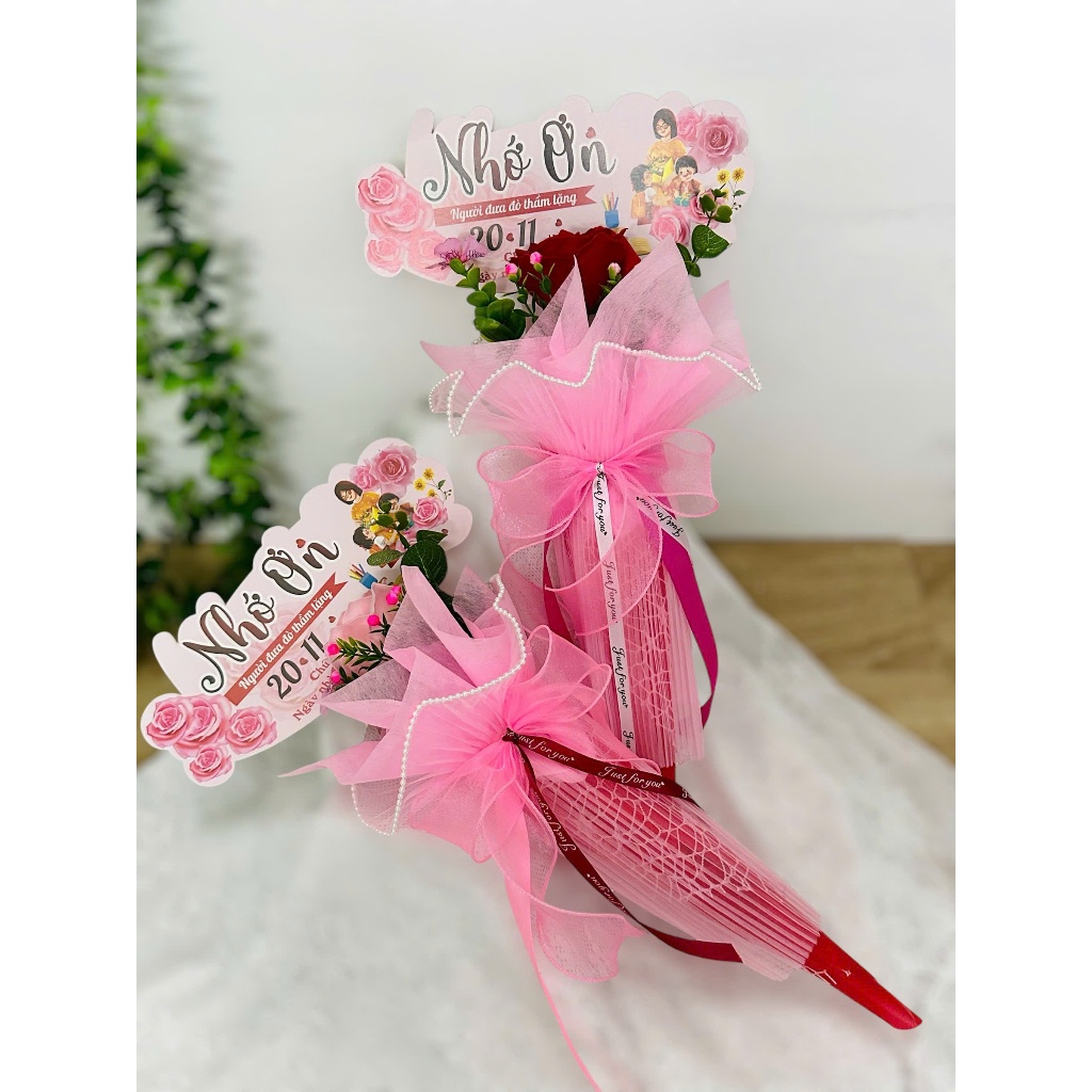 [HỎA TỐC_CẦN THƠ] Bó hoa hồng sáp tặng Thầy Cô mừng ngày Nhà Giáo Việt Nam 20/11_MS005_Bó hoa ...