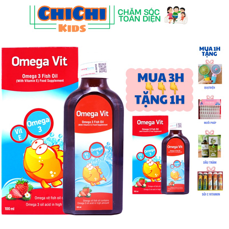 (COMBO 3H TẶNG 1H =4H) Omega Vit /OmegaVit Plus (CAM) - Bổ Sung Omega ...