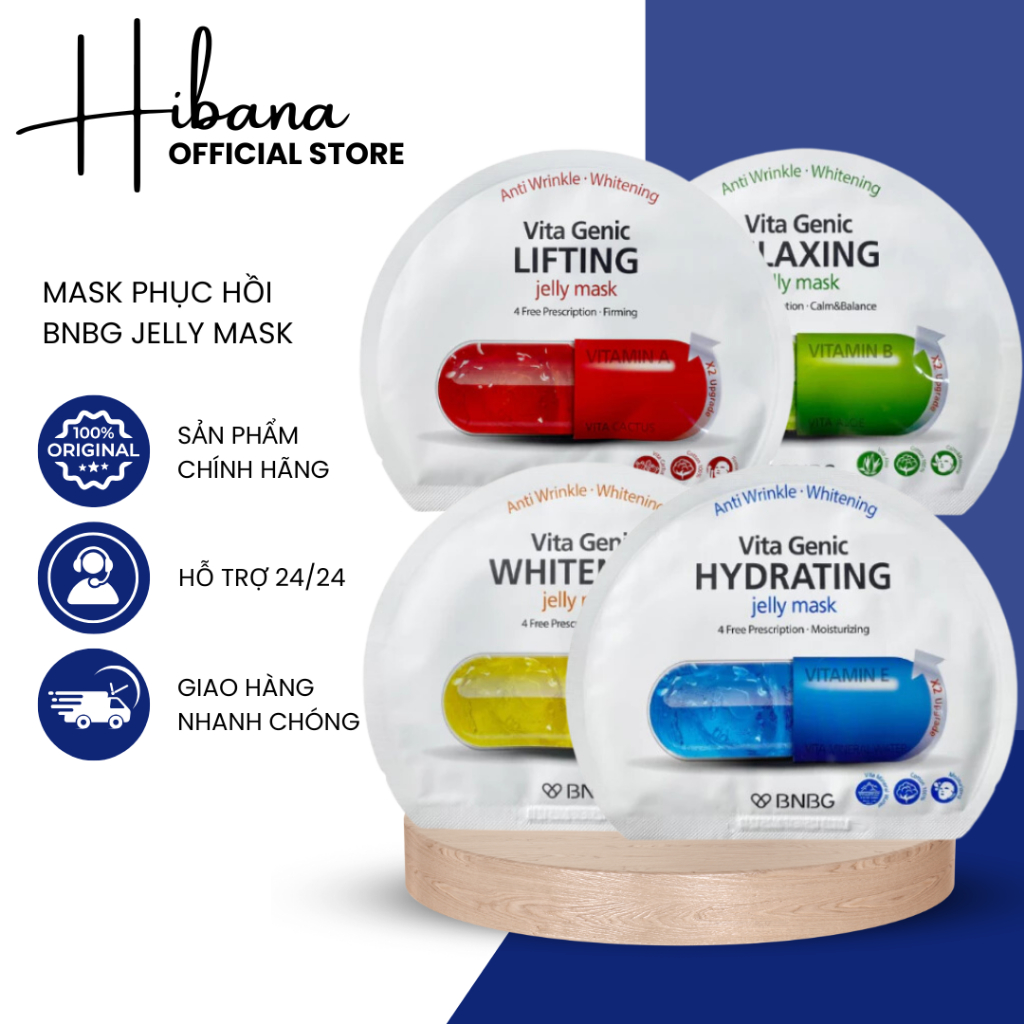 Mặt Nạ Giấy Cấp Ẩm, Dưỡng Trắng BNBG Vita Genic Jelly Mask 30ml ...