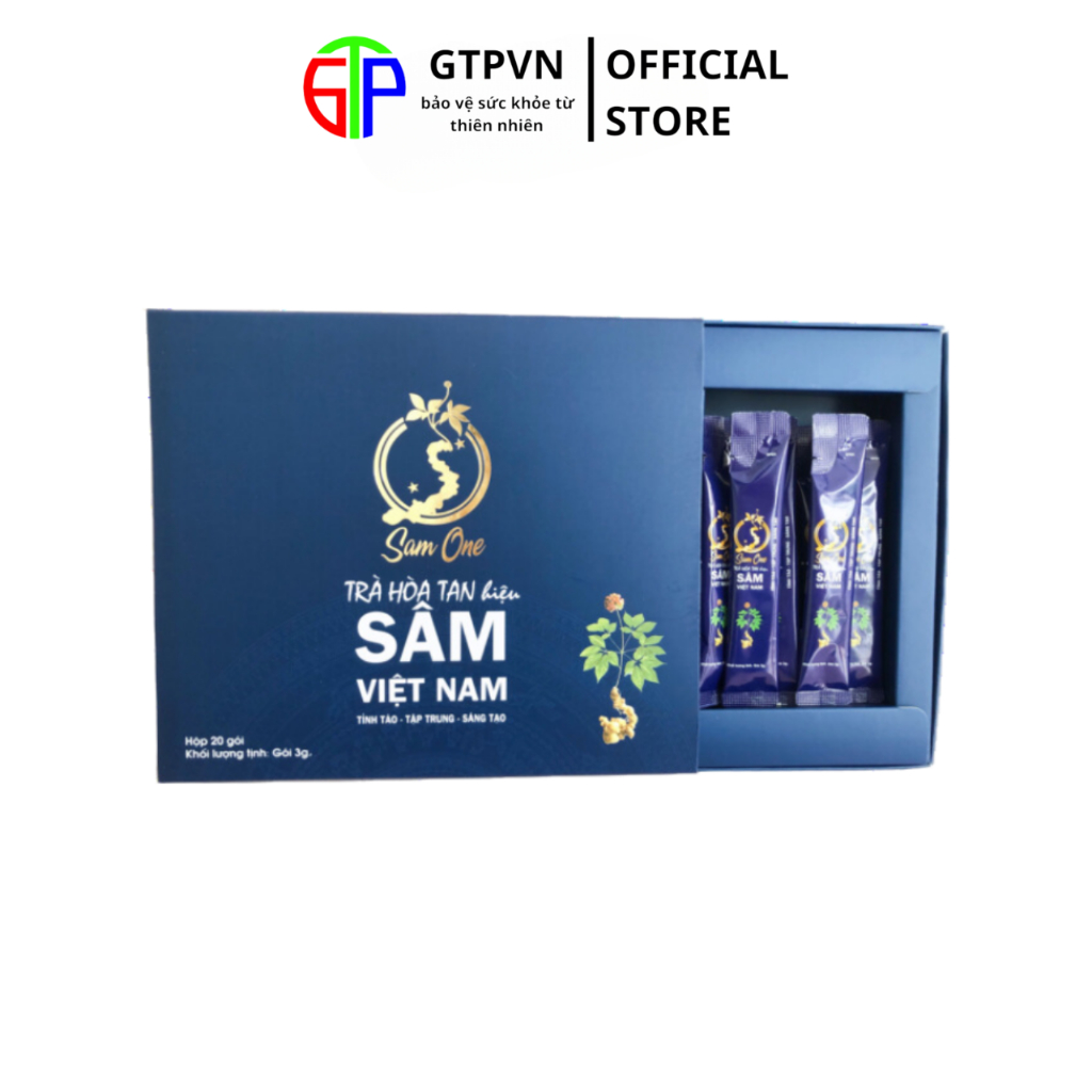 Trà Sâm Ngọc Linh hoà tan - Sam One - Bổ khí, bổ phế, bổ tỳ, ích khí ...