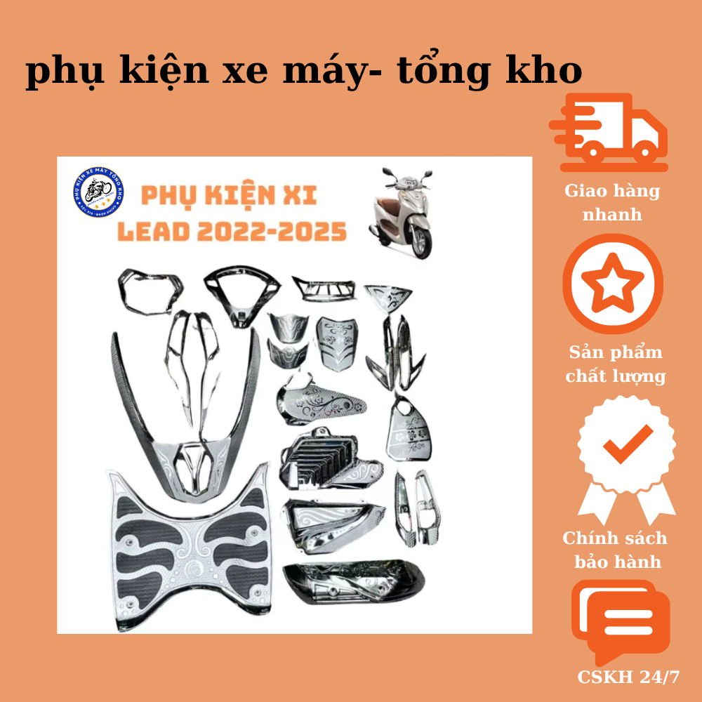 Ốp Xi Xe Lead 2022- Lead 2023 Bộ Trang Trí Xi Dùng Cho xe Honda Lead ...