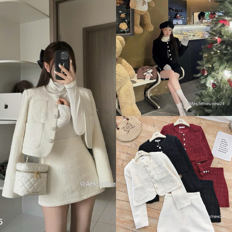 [ẢNH THẬT] SET DẠ 4 TÚI KHUY NGỌC CVAY A SD4TKN | Shopee Việt Nam