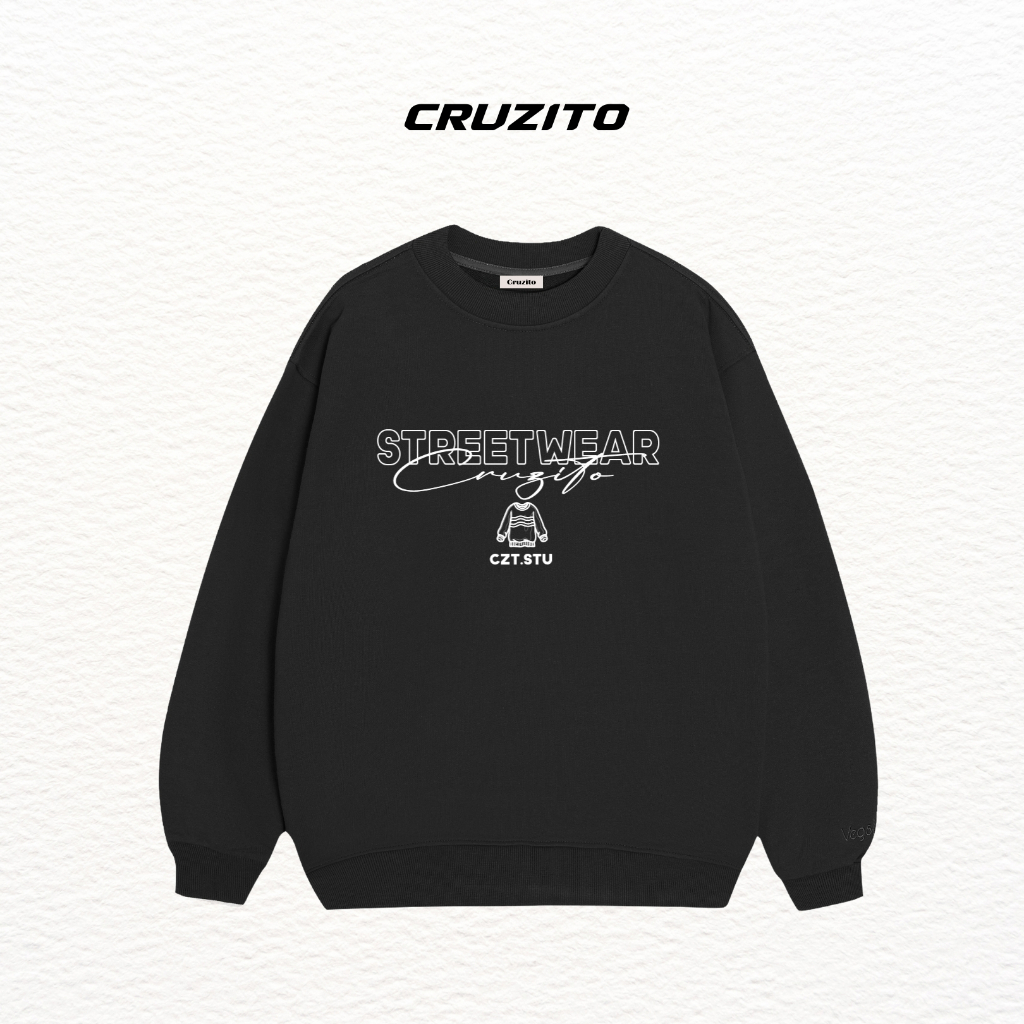 Áo Sweater Nỉ Chân Cua Form Unisex Local Brand Cruzito - Streetwear ...