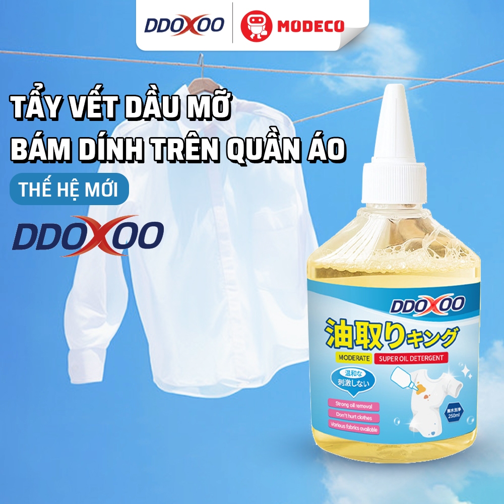 Tẩy Dầu Mỡ Quần Áo DDOXOO Modeco - Dung Dịch Tẩy Vết Bẩn Loại Bỏ Nhanh Vết Bẩn Trên Quần Áo, Dầu ...