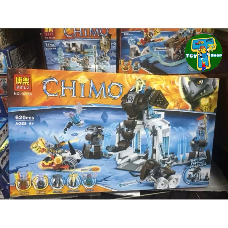 (Có sẵn) Mô hình lắp ráp Chima lâu lâu đài băng của voi ma mút 10356 ...