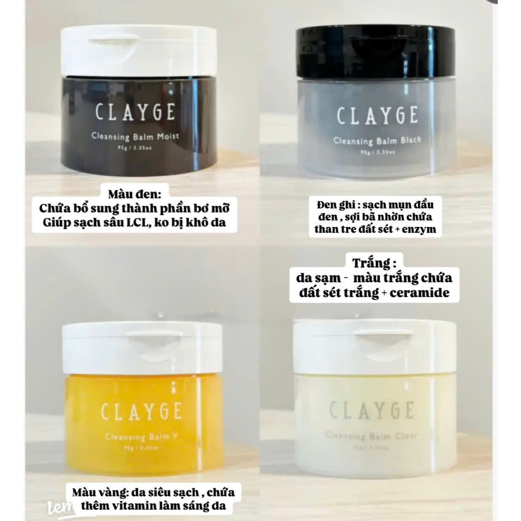 Sáp tẩy trang làm sạch da sâu nội địa Nhật Bản CLAYGE Cleansing Balm - V (95g) | Shopee Việt Nam