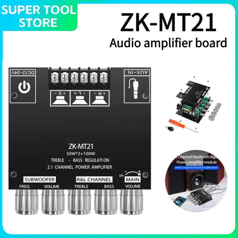Bảng mạch khuếch đại ZK-MT21 2.1 Kênh Bluetooth 5.0 Loa siêu trầm Âm thanh nổi | Shopee Việt Nam