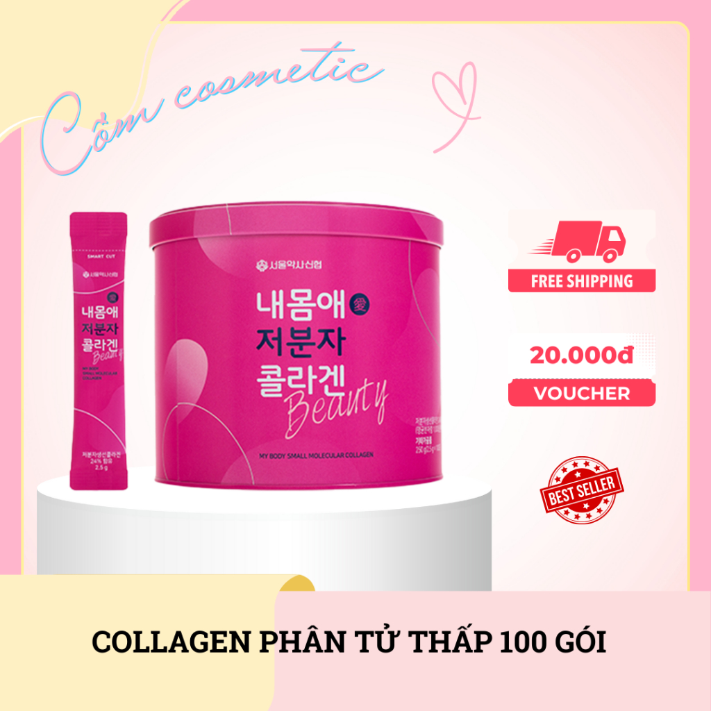 Bột Uống Collagen LACTO ON, hàm lượng 24%collagen Hàn Quốc Lọ 100 gói ...