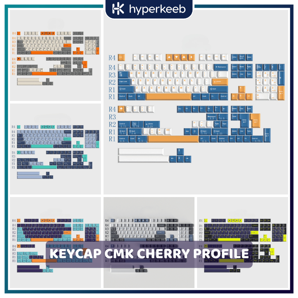 [HOẢ TỐC] Keycap CMK Profile Cherry Fuji Panda Cypress, nhựa PBT dày 1 ...