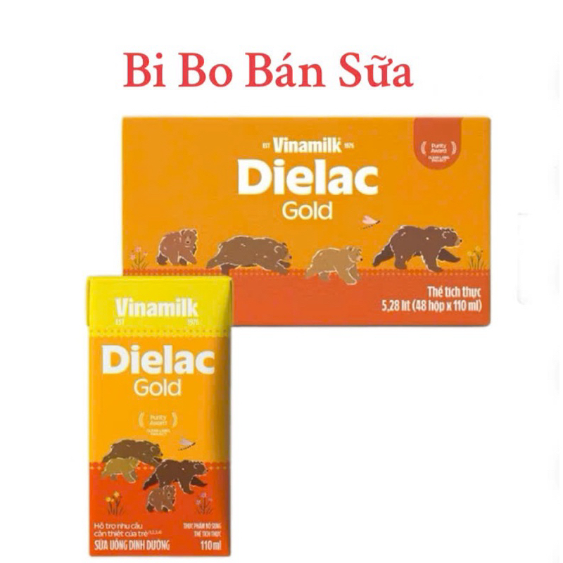 [HSD: T7-2025] Thùng 48 Hộp Sữa Bột Pha Sẵn Vinamilk Dielac Alpha Gold IQ - 110ml | Shopee Việt Nam