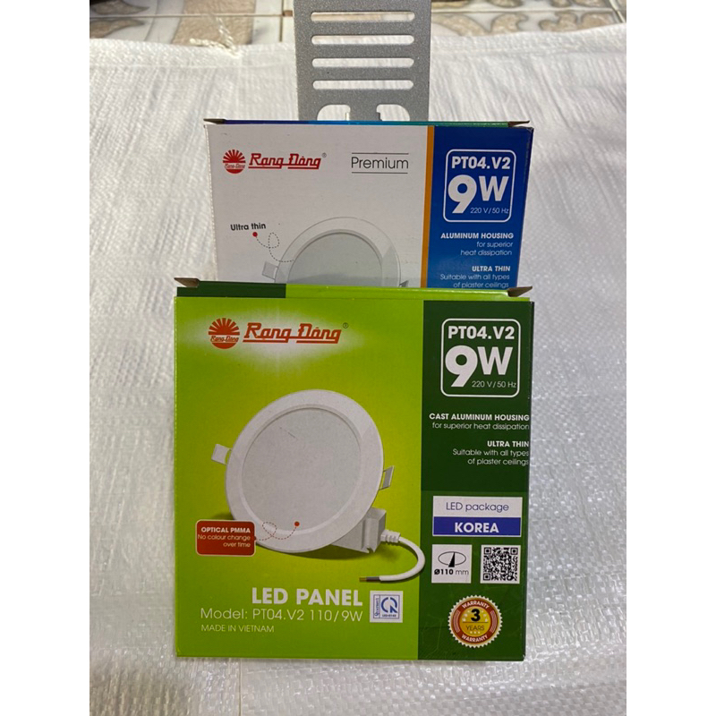 Rạng Đông - Đèn LED Panel tròn âm trần Rạng Đông PT04.V2 9W lổ khoét 110mm chính hãng | Shopee ...