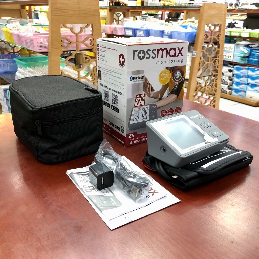 Máy đo huyết áp cảnh báo đột quỵ và rối loạn nhịp tim ROSSMAX Z5 Hàng ...