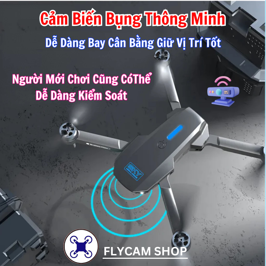 Máy bay camera flycam mini giá rẻ flycam drone E88 Max điều khiển từ xa ...