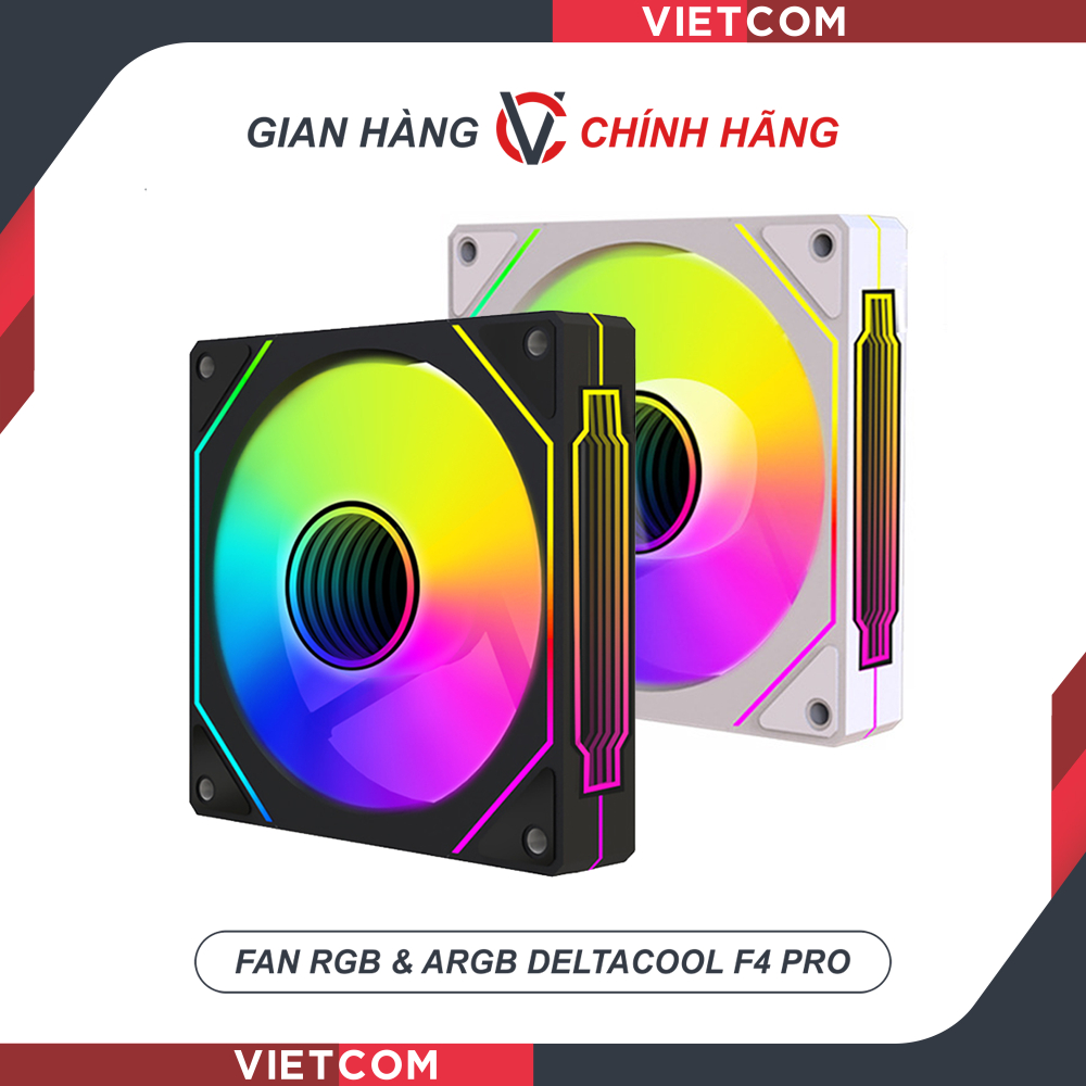Quạt tản nhiệt, Fan Led RGB, ARGB Deltacool F4 Pro vô cực - Phiên bản ...